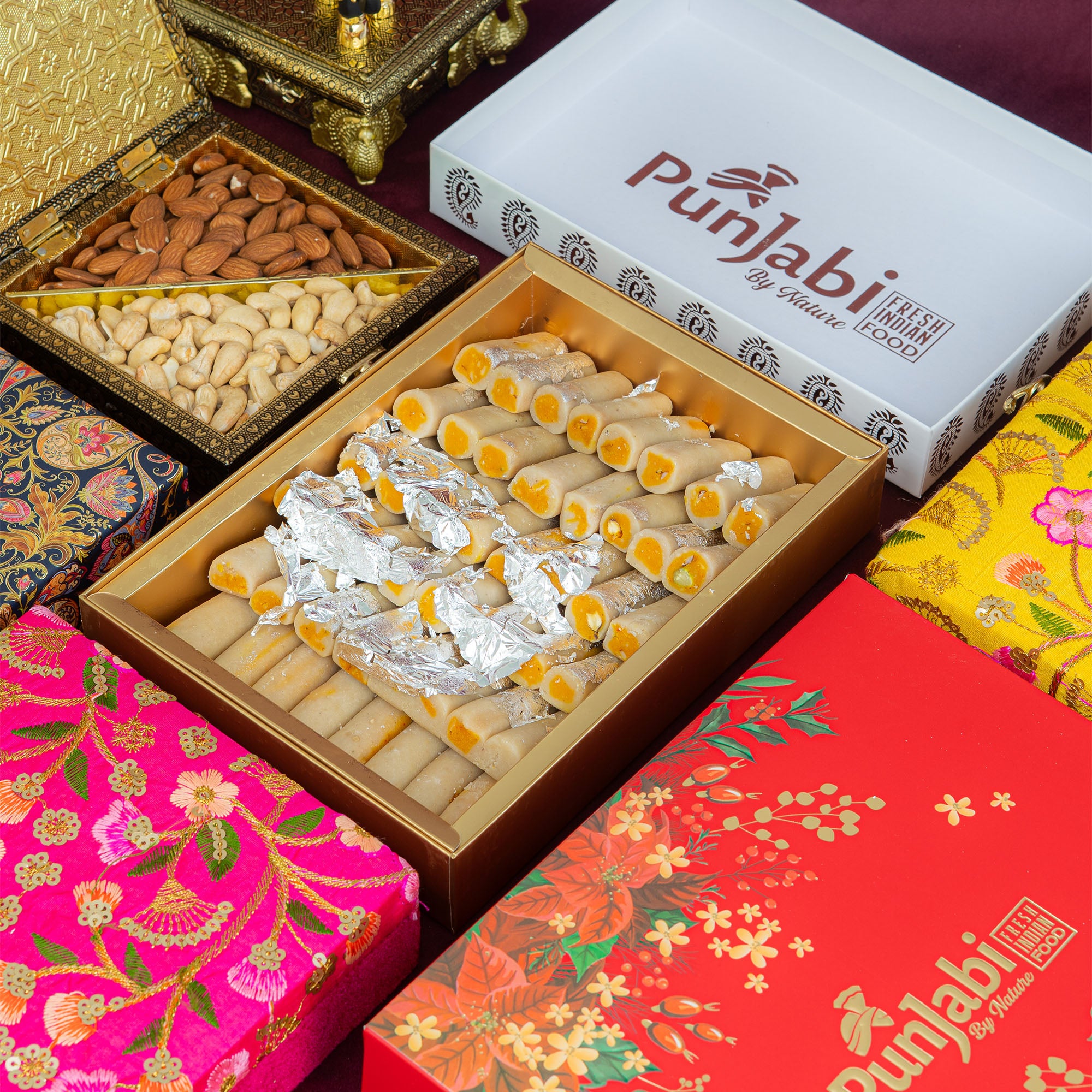 Kesar Kaju Roll – PBN Sweets